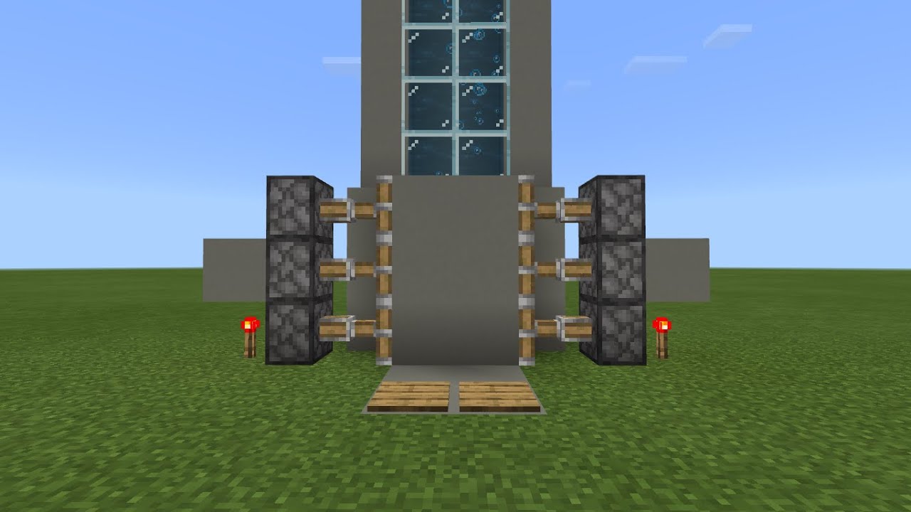 Minecraft: Water Elevator Up And Down (Tutorial) - YouTube