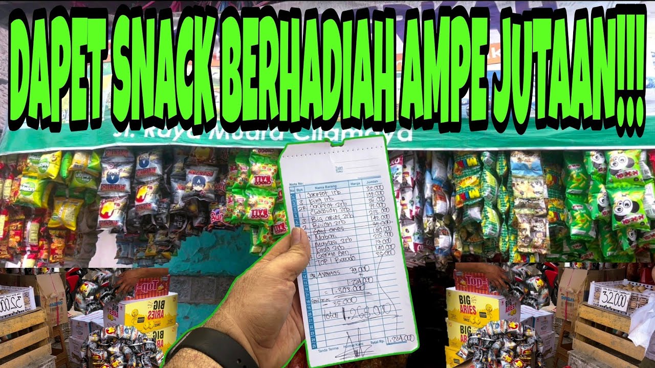 WOW!!! DAPET SNACK BERHADIAH AMPE JUTAAN!!! BORONG SNACK & MISTERI BOX ...
