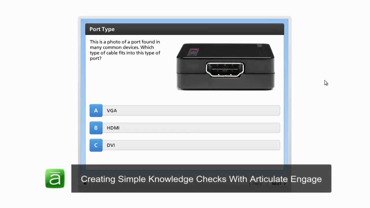 Articulate Engage ’13 tutorial: Create simple knowledge checks - YouTube