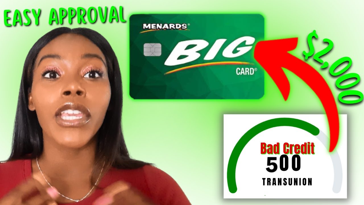 $2000 Credit Card Approval - Menards Big Card - Bad Credit OK | Rickita ...