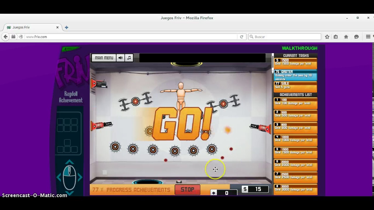 jugando ragdoll achievement en juegos friv - YouTube