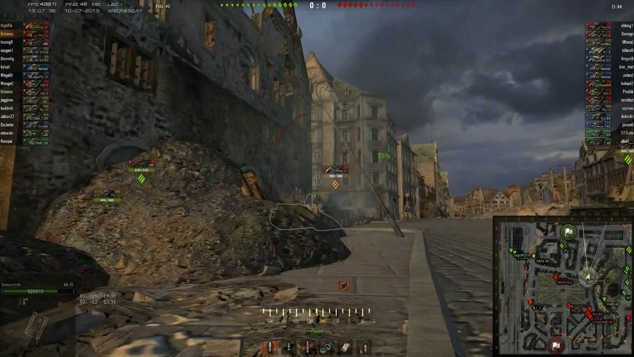 World of Tanks - I'm sidescraping! :D - KV-1S - YouTube