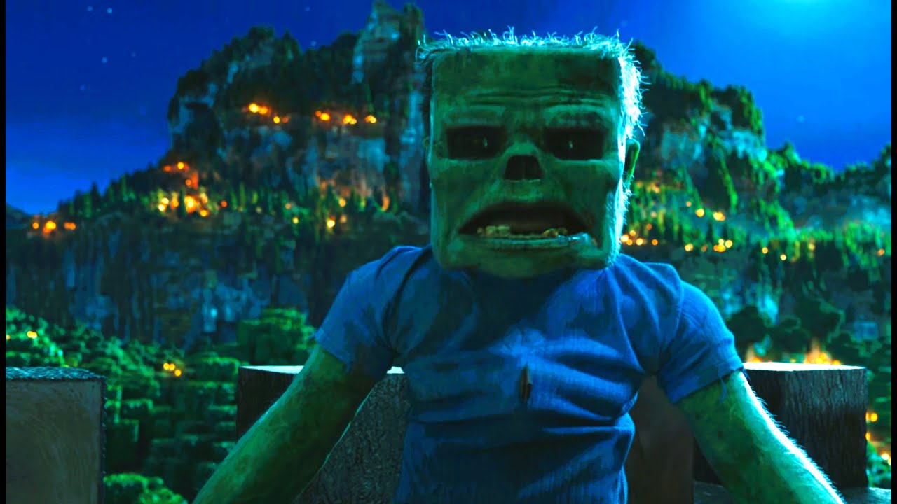 Zombie vs Steve – A Minecraft Movie Fight Scene 4K - YouTube