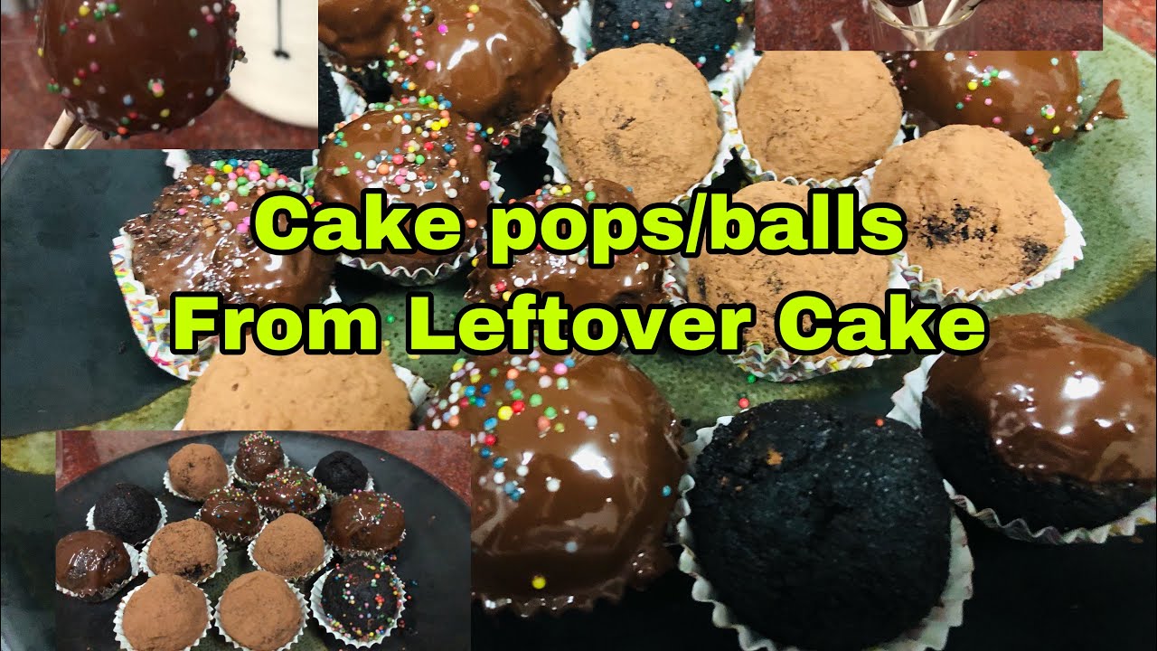 What to do with left over cakes?Easy cake pops - YouTube