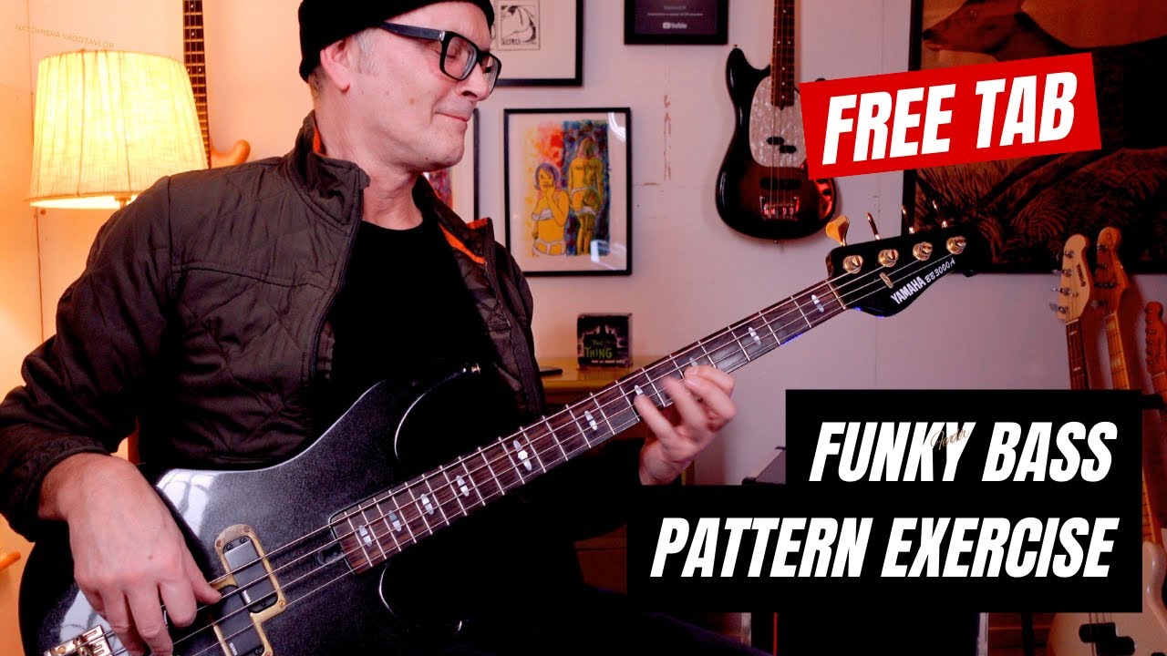 Funky Bass Pattern exercise - FREE PDF - YouTube