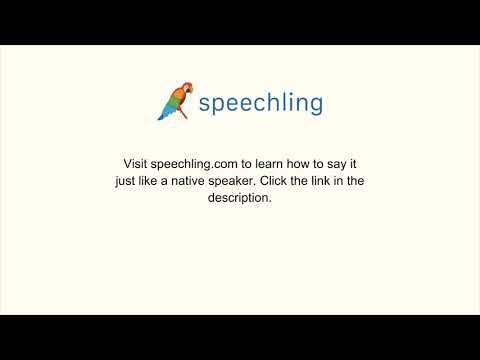 How to say \