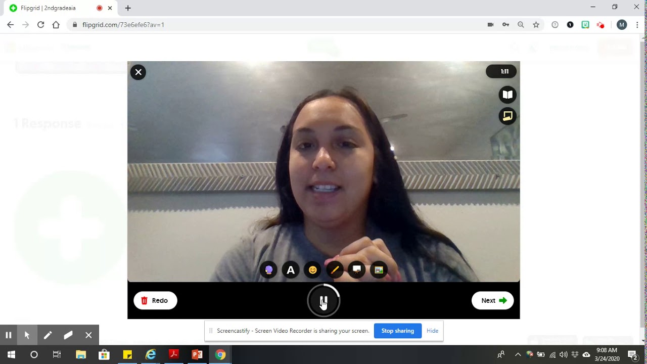 How to login to Flipgrid and record a response - YouTube