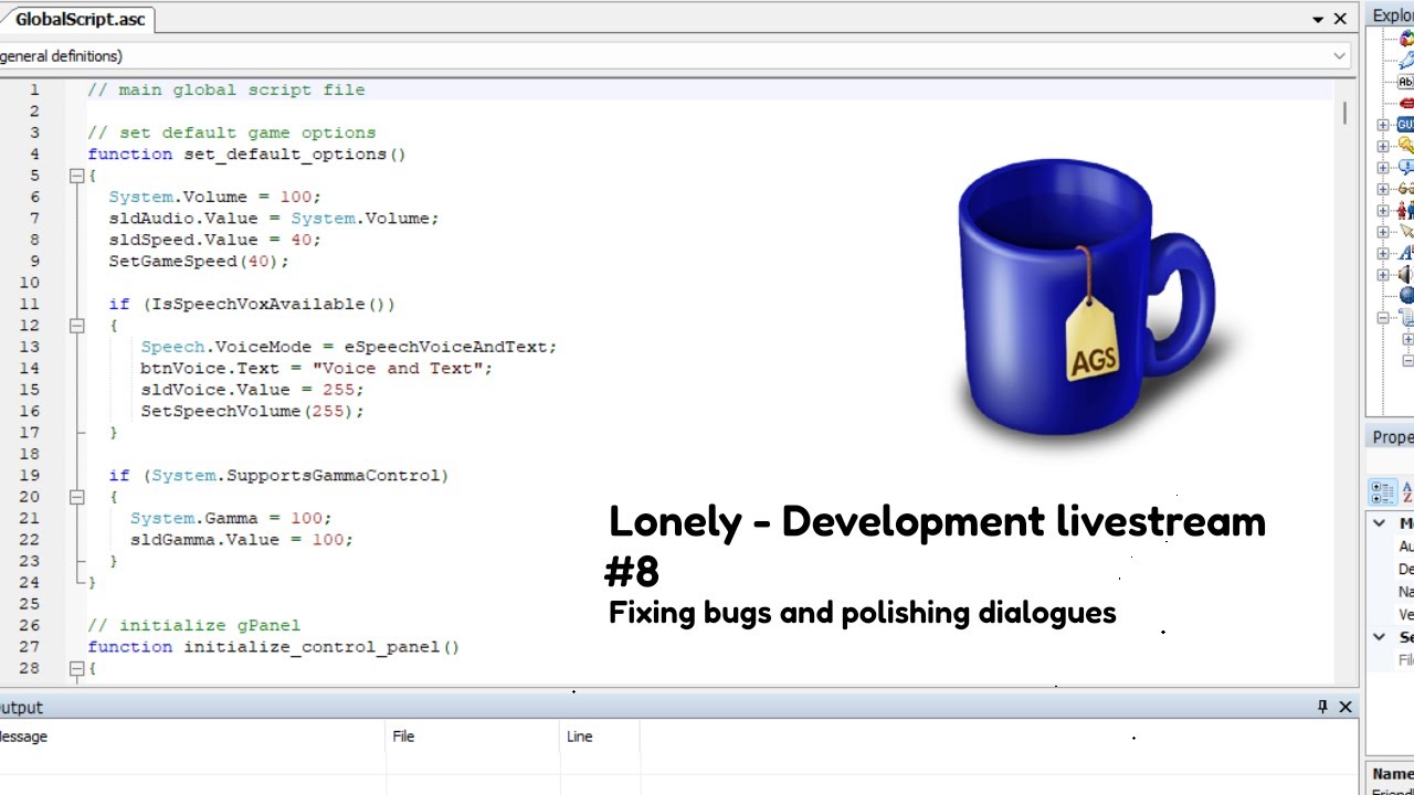 Making "lonely" (part 8) - Adventure game studio - YouTube