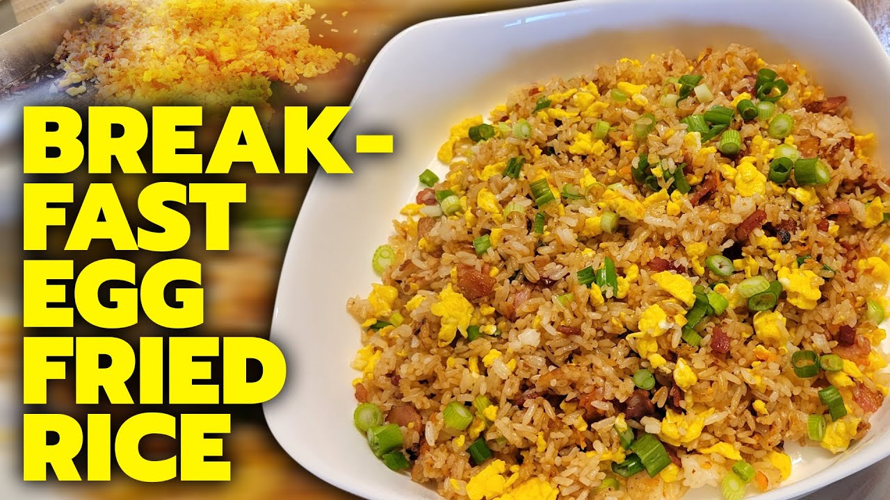 Breakfast Egg Fried Rice!! SO Tasty!! - YouTube