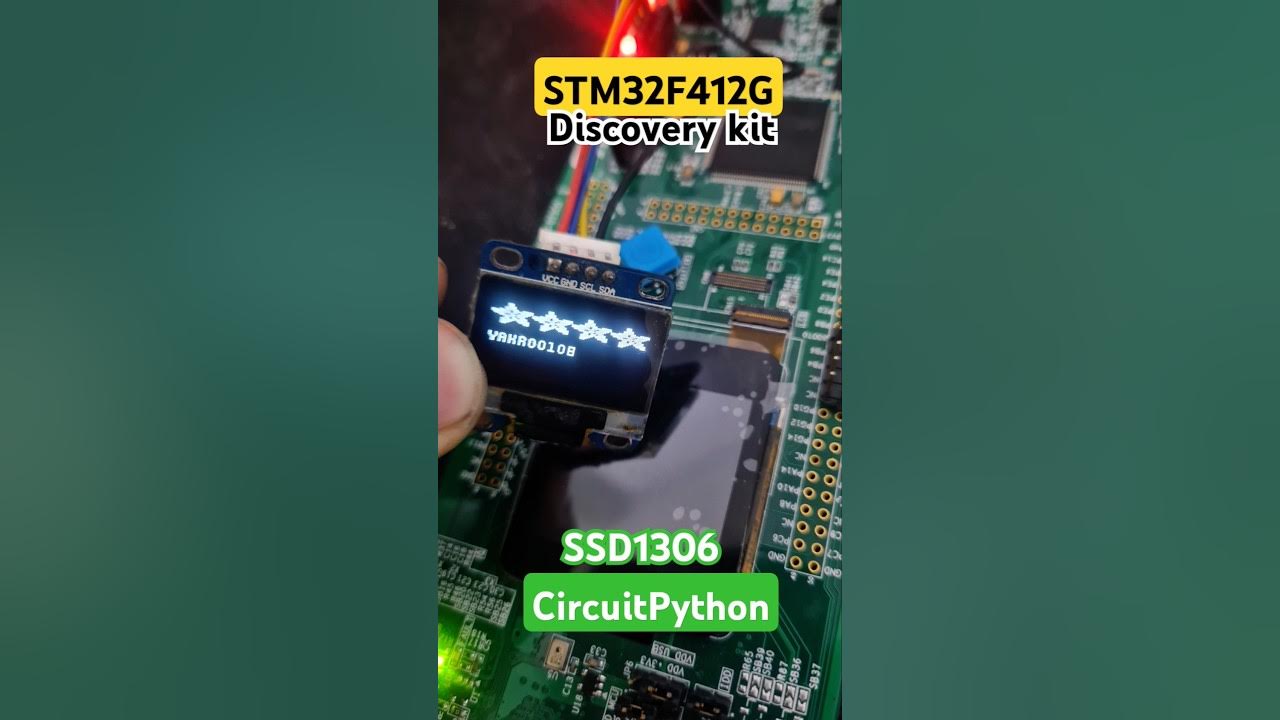 STM32F412G-Discovery 2 : CircuitPython+SSD1306 OLED #trending #stm32 - YouTube