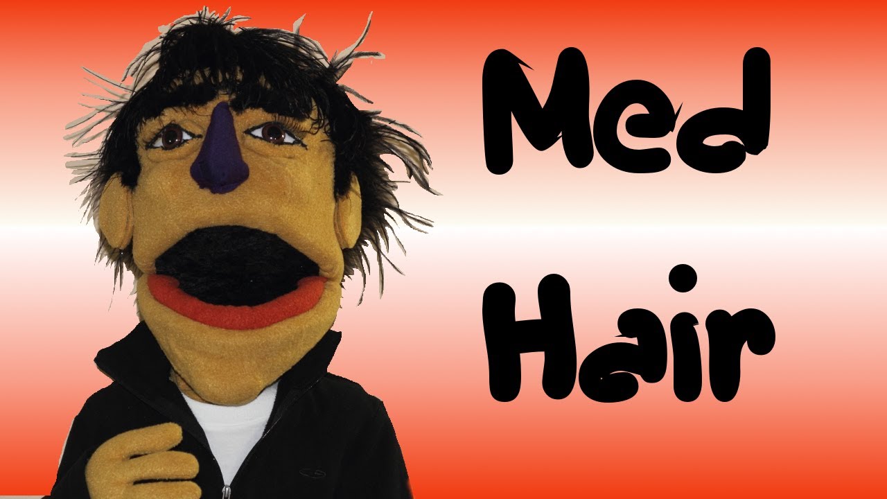 Foam Puppets Hair Medium Length (Step 23B) - YouTube