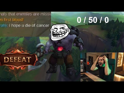 League of Legends Trolling - Taking Inting Sion \
