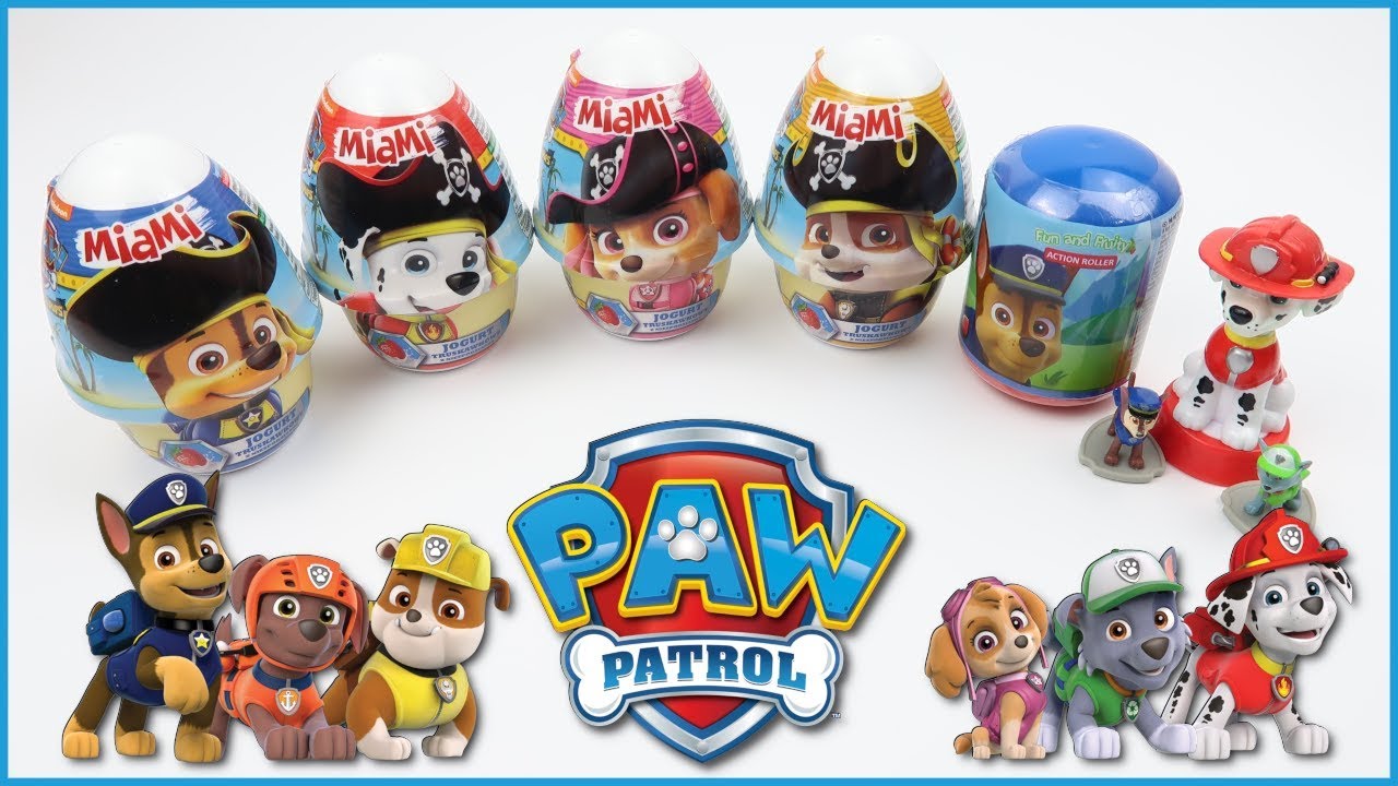 5 NEW Paw Patrol Surprise Eggs, Psi Patrol Jajko Niespodzianka ...