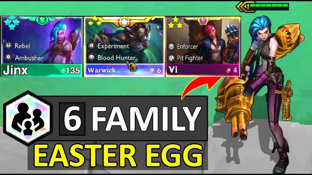 I finally hit 4 ⭐ star JINX & 3 ⭐ star WARWICK! 6 FAMILY EASTER EGG ...