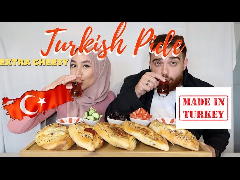 TURKISH FOOD | TURKISH PIDE MUKBANG