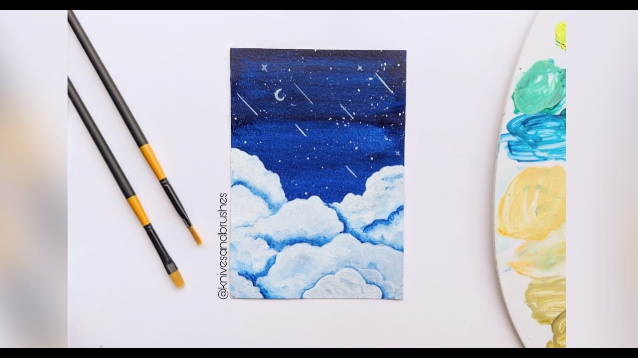 How to paint clouds | Beginners tutorial | Acrylic Painting - YouTube