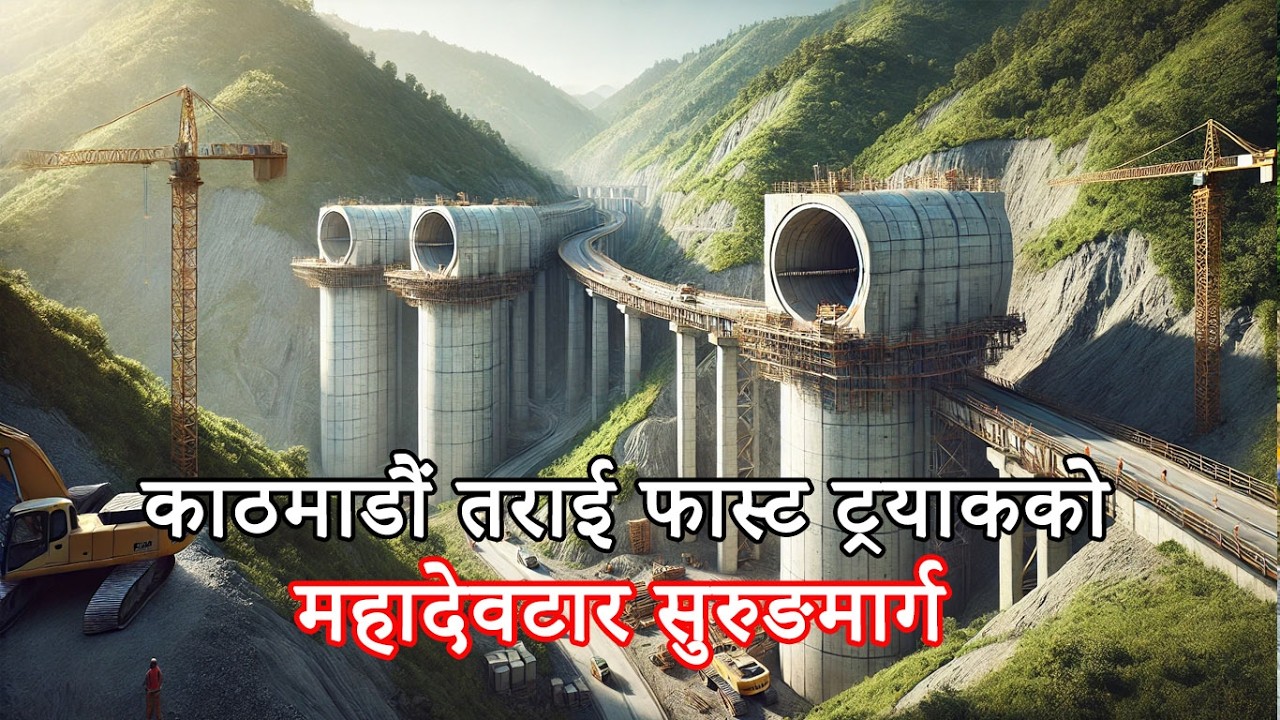 Kathmandu Terai Fast Track's Mahadevtar Tunnel - YouTube