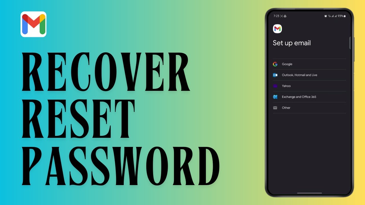 How to Recover or Reset Gmail Account Password - YouTube