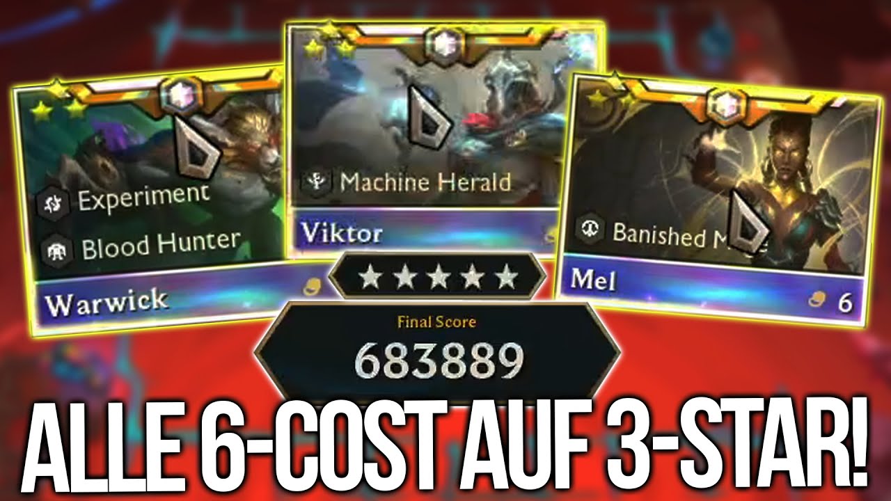 ALLE 6 Cost auf 3 Star! | TFT PVE Modus - YouTube