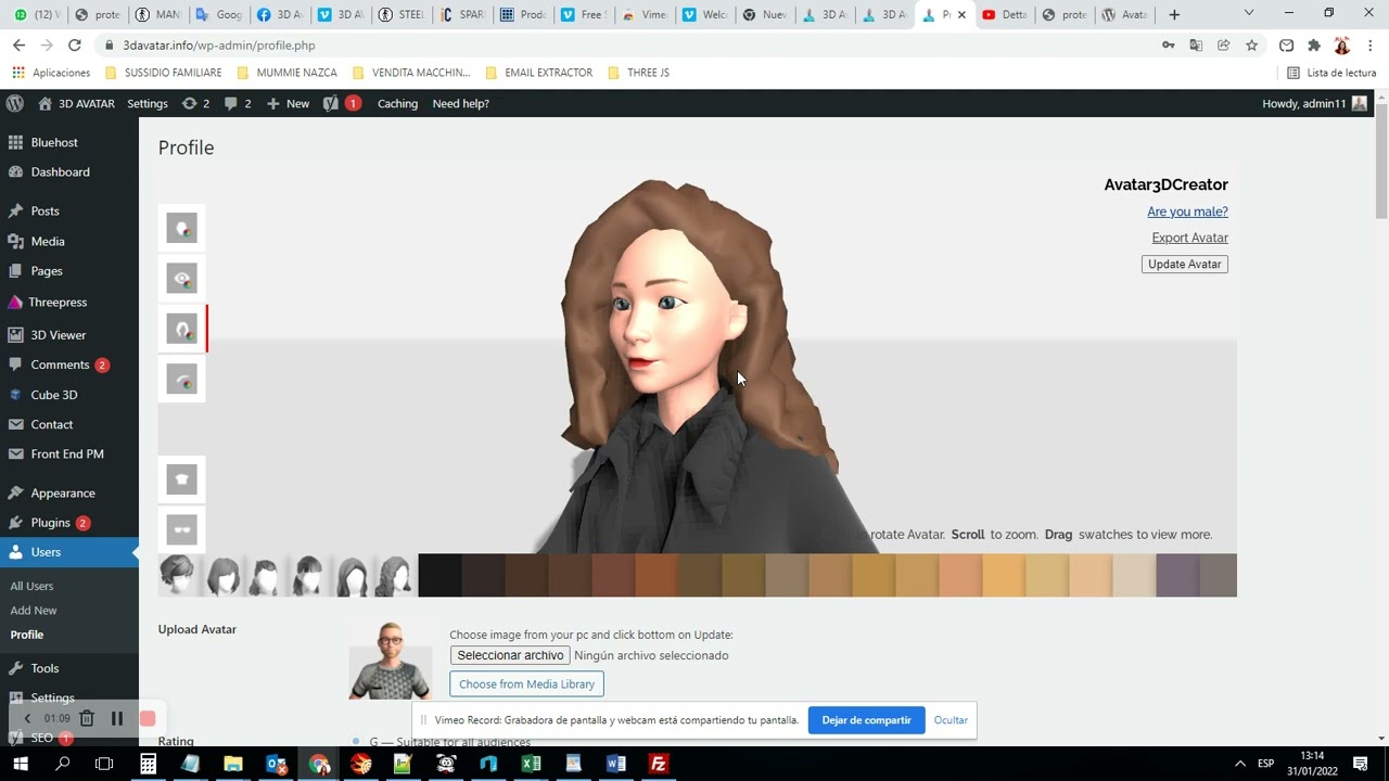 3D AVATAR CREATOR ONLINE 3d character creator online - YouTube