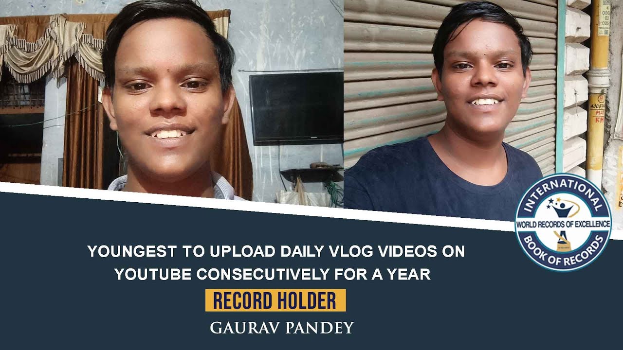 YOUNGEST TO UPLOAD DAILY VLOG VIDEOS ON YOUTUBE CONSECUTIVELY FOR A ...