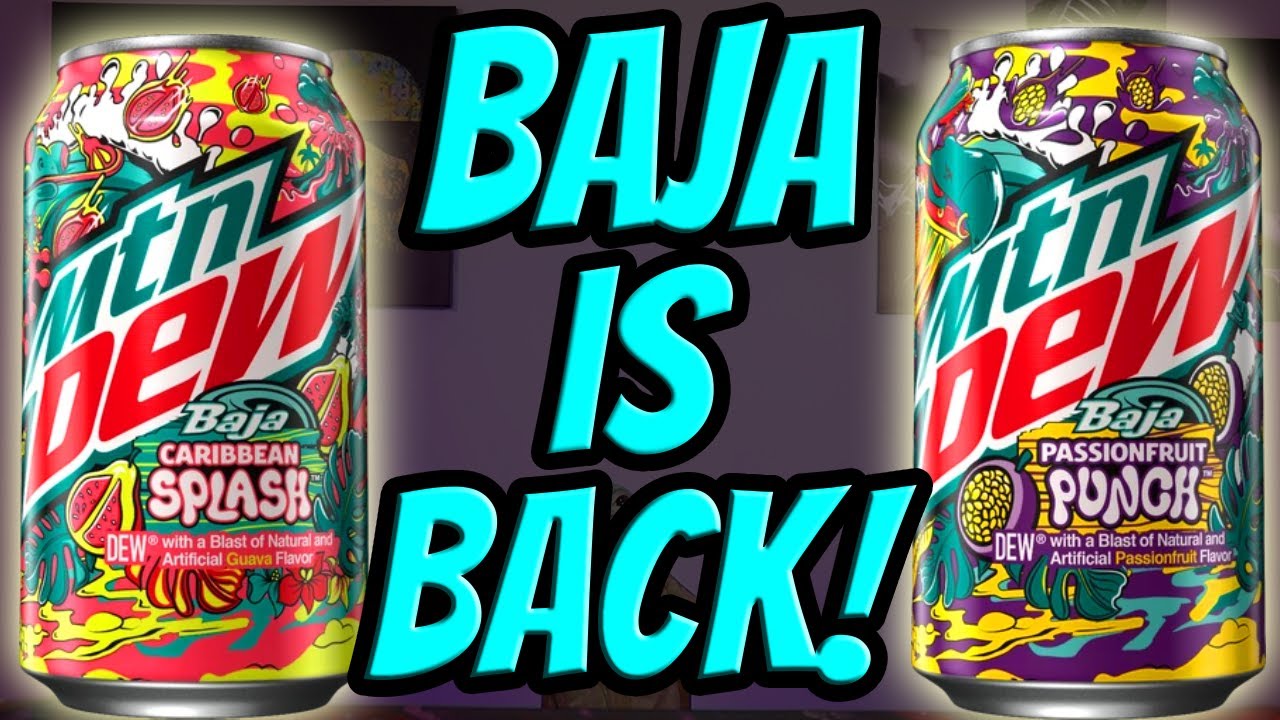 Sipping Paradise: New Mountain Dew Baja Flavors - Caribbean Splash ...