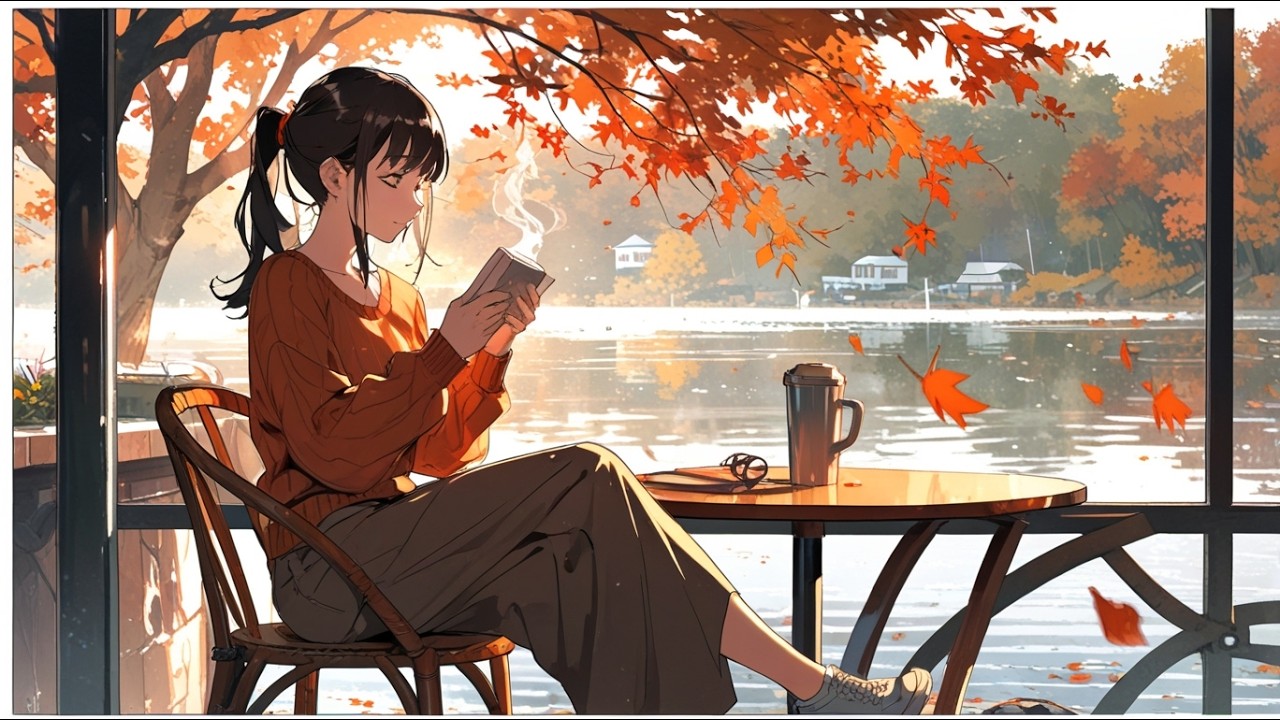 Autumn Jazz Lounge: Lakeside Serenity & Falling Leaves 🍁🎷 - YouTube