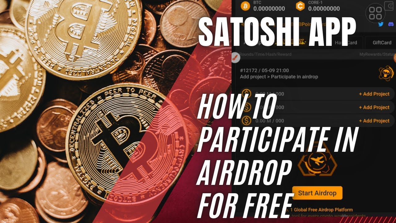 PARTICIPATE IN AIRDROP FOR FREE | SATOSHI APP | FREE CRYPTO MINING ...