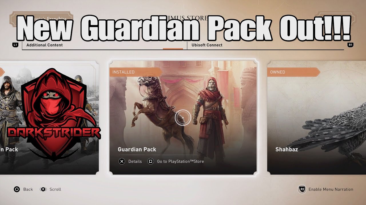 Assassin's Creed Mirage- New Guardian Pack Out!!! - YouTube