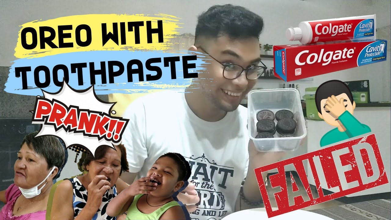 OREO TOOTHPASTE PRANK, FAILED! (NASARAPAN SILA!) - YouTube