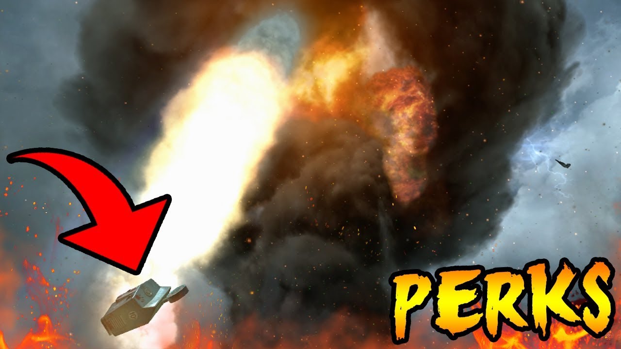 WHY ARE THERE PERKS FALLING FROM THE SKY! Nuketown Zombies EXPLOSION ...