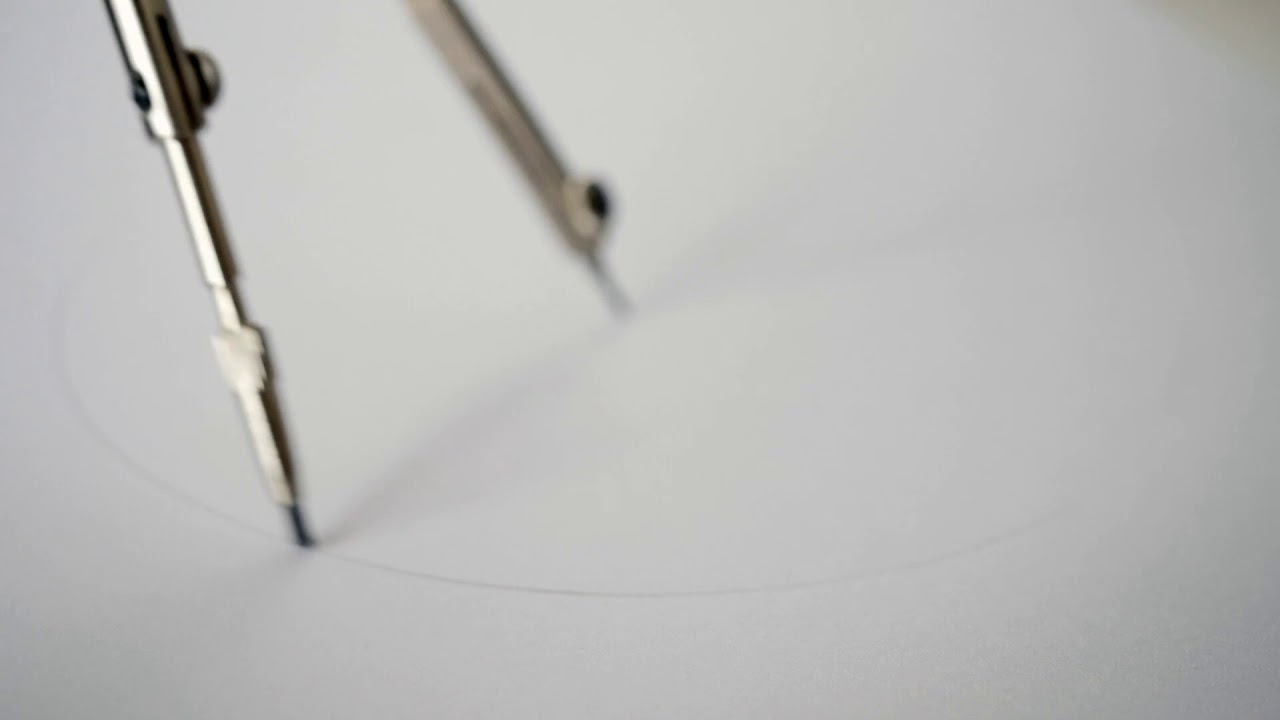 Engineer draws a circle using calipers. Free HD video footage - YouTube