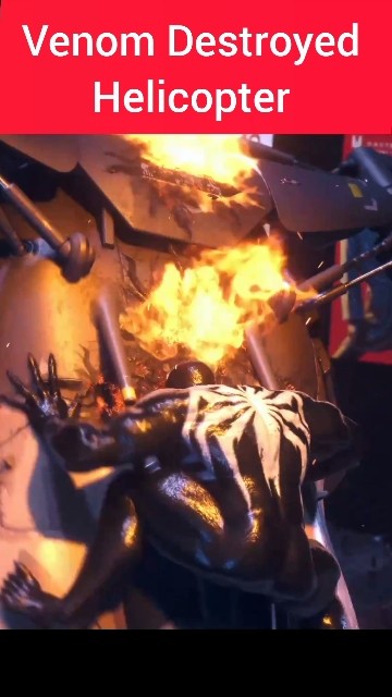 Venom Destroyed Helicopter Spiderman 2 PS5 gameplay shorts - YouTube