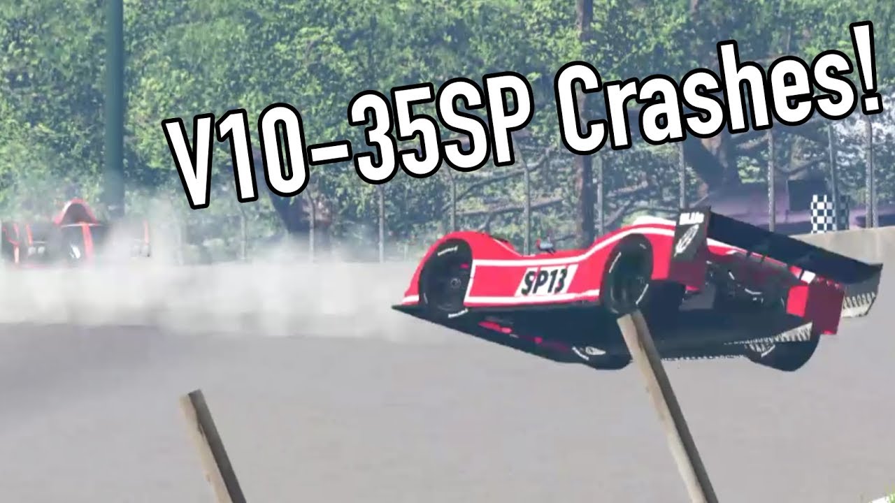 FFE-Motorsports V10-35SP Crashes at Road Atlanta - BeamNG.drive - YouTube