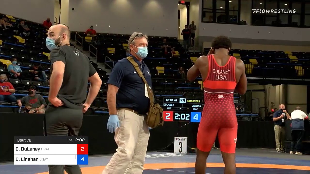 87 Kg Quarterfinal Christian DuLaney Unattached Vs Conner Linehan ...