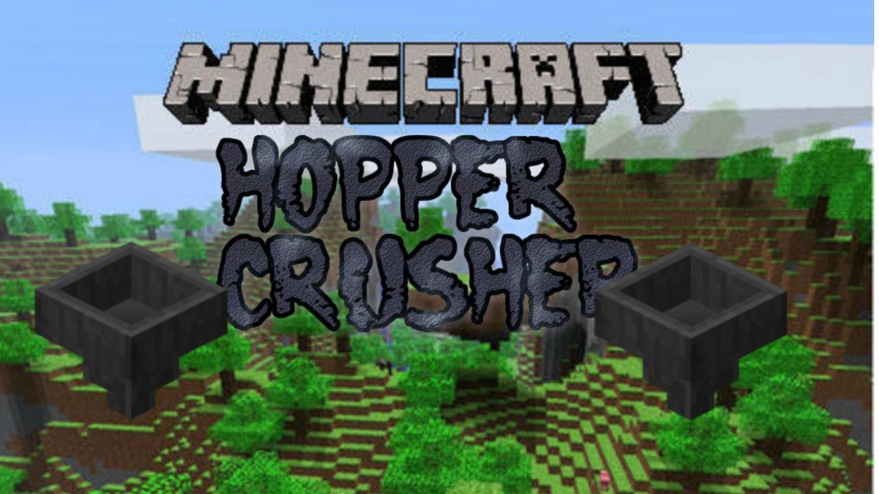Minecraft Hopper Crusher Tutorial - YouTube