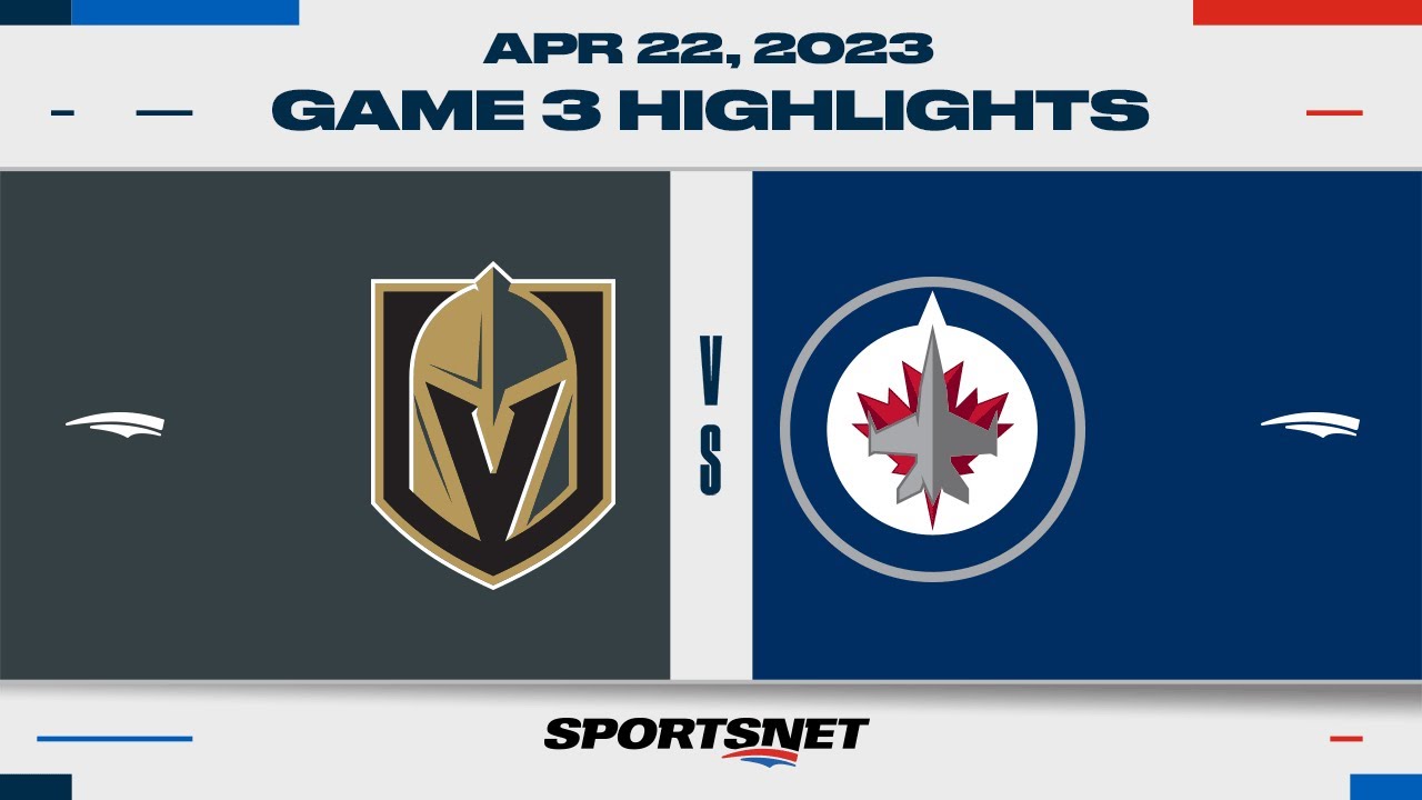 NHL Game 3 Highlights | Golden Knights vs. Jets - April 22, 2023 - YouTube