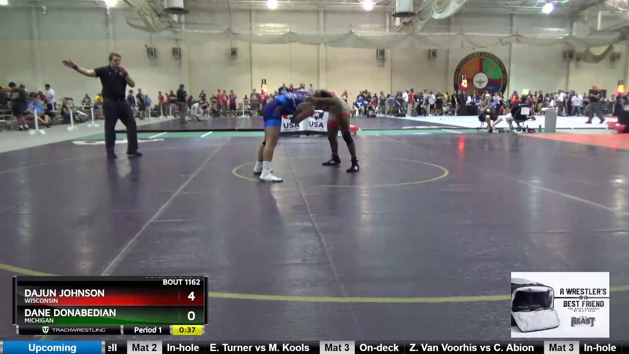 Junior Men 160 Dajun Johnson Wisconsin Vs Dane Donabedian Michigan ...