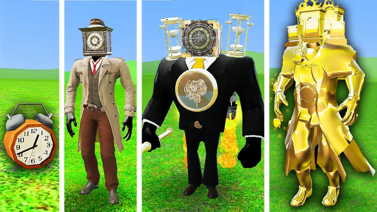 TITAN CLOCK MAN'İN ALTINA DÖNÜŞÜMÜ - Garry's Mod - YouTube