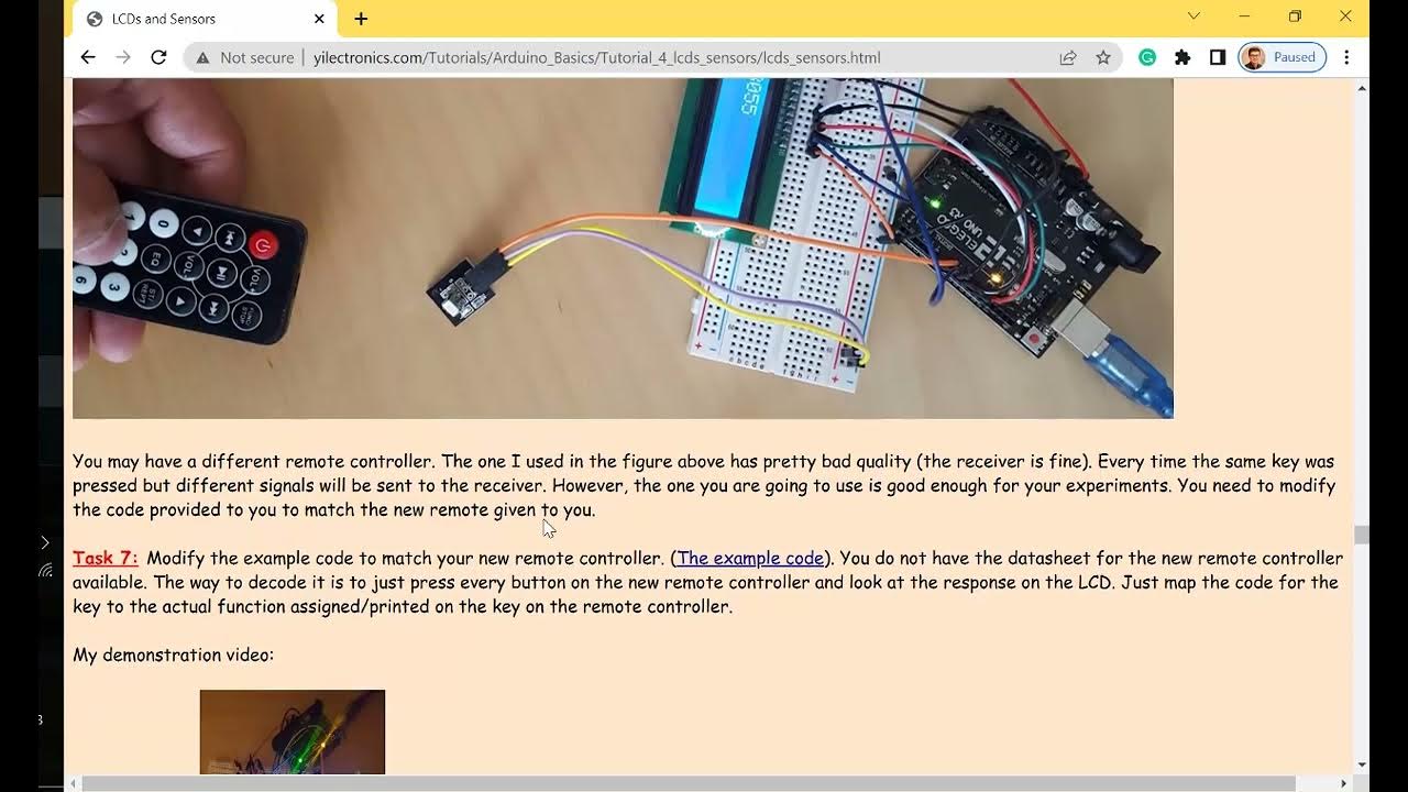 CE351 Microcontrollers - LCD, Temperature Sensor, Interrupts - YouTube