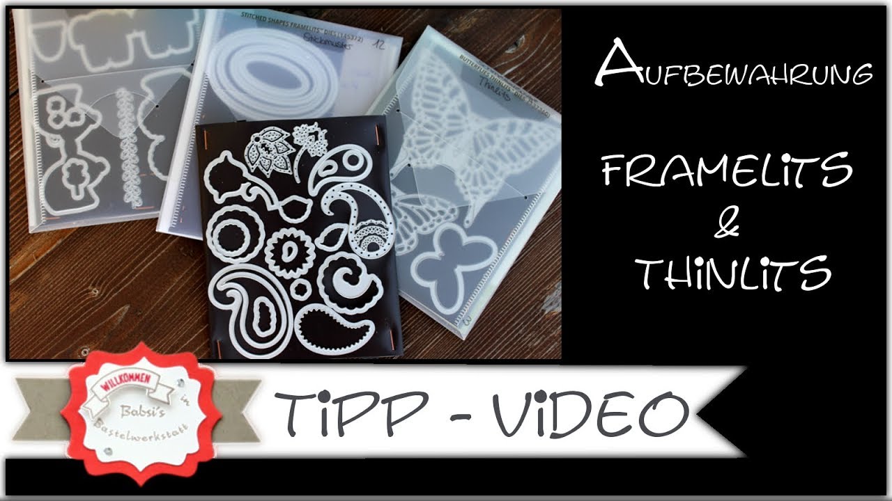 Neu Aufbewahrung Thinlits & Framelits - Stampin´Up! - Aufbewahrung Stanzformen - YouTube