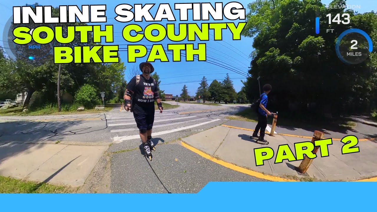 Inline Skating the South County Bike Path | Part 2 - YouTube