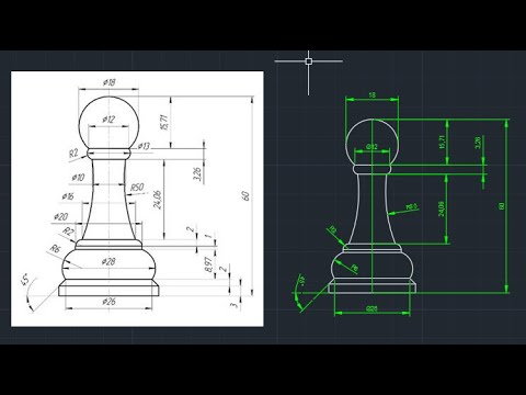 EJERCICIO No. 47 EN 2D DE UNA PIEZA DE AJEDREZ (PEÓN) UTILIZANDO ...