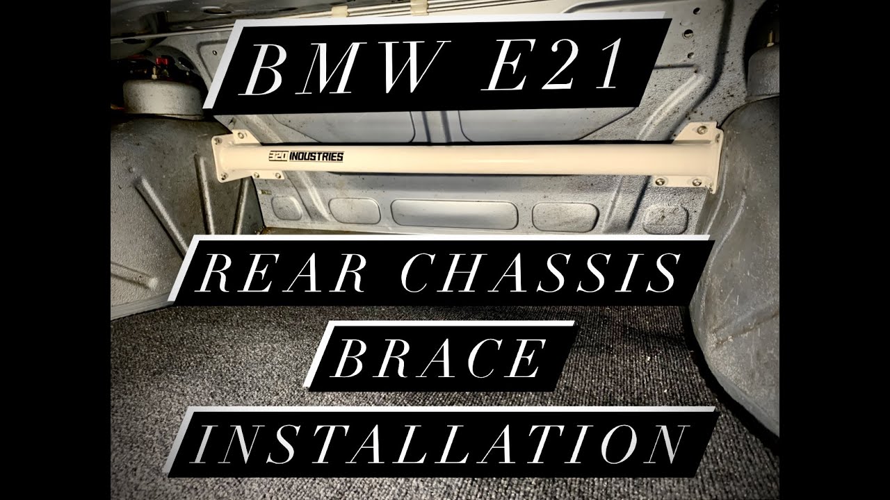 BMW E21 Rear Chassis Brace Installation - YouTube
