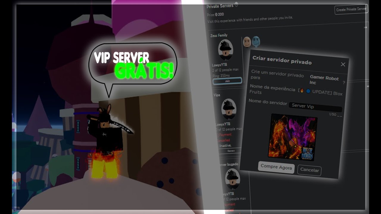 Server Vip Blox Fruits na Descrição (Julho/Agosto 2022) - Roblox - YouTube