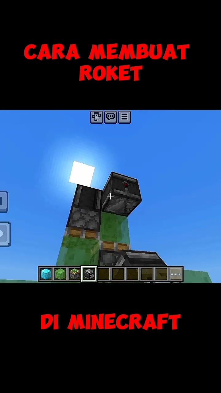 Cara membuat roket di minecraft#shorts - YouTube