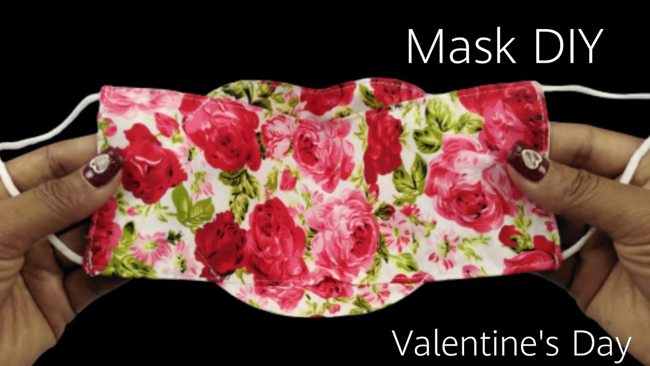 New Style making Ideas Valentine's Day Mask |DIY Breathable Face Mask ...