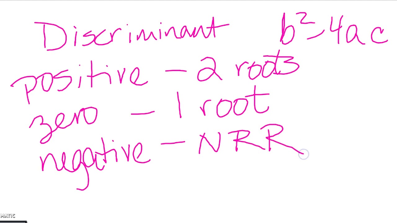 AR Quadratic Equation Day 1 - YouTube