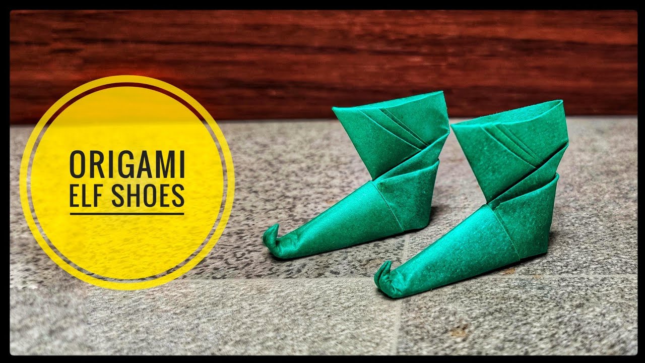 Origami Elf Shoes | Origami Shoes | Origami tutorial | Paper craft - YouTube