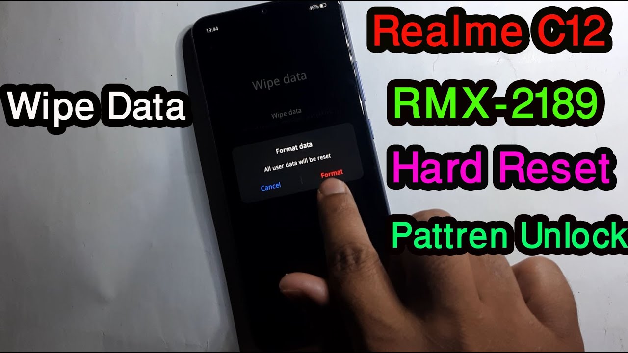 Realme C12 Pattern Unlock Hard Reset & Frp Bypass Fully Offline Without ...